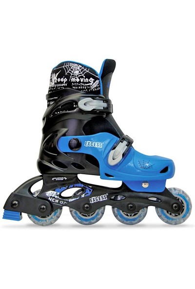 Excess Pw120 Inline Paten Siyah-Mavi Excess Pw120 Inline Paten Siyah-Mavi