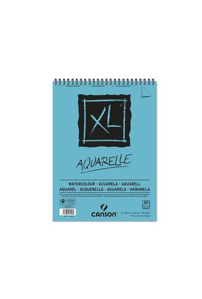 Canson Can Xl Watercolor 300Gr. A3 30Yp Spiralli Blok C400039171 Canson Can Xl Watercolor 300Gr. A3 30Yp Spiralli Blok C400039171