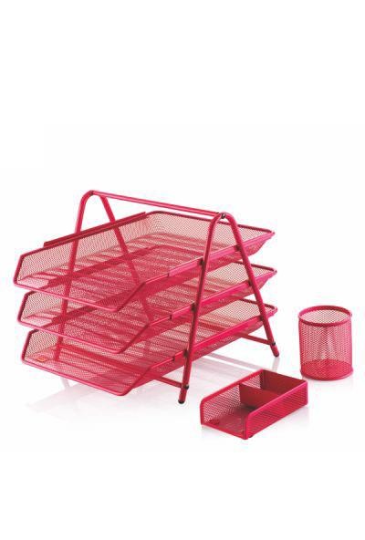 Cassa 8943 Evrak Rafı+Kalemlik+Kağıtlık Set