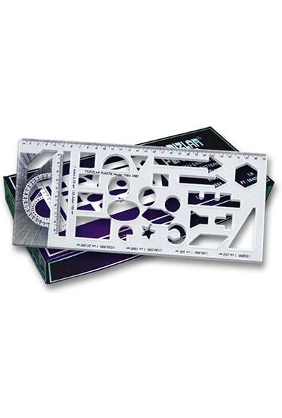 Yıldızlar 30 Cm. Ölçekli Şablon Cetvel Kod.007