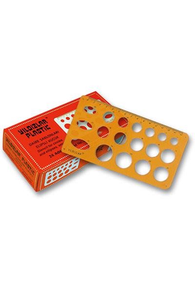 Yıldızlar Daire Şablonu Elipsli Küçük Kod.025 Yıldızlar Daire Şablonu Elipsli Küçük Kod.025