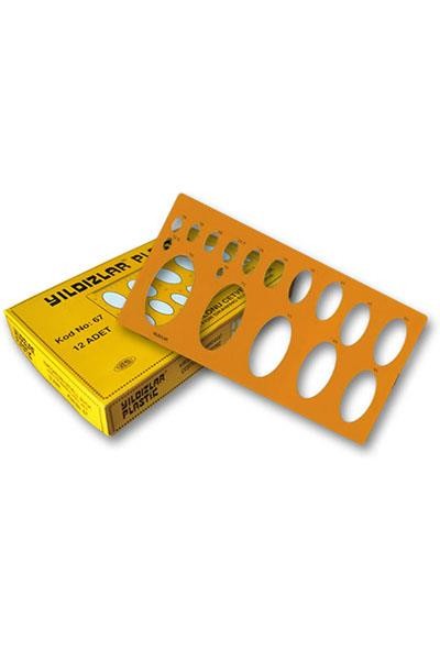 Yıldızlar Elips Şablon Büyük Kod.067