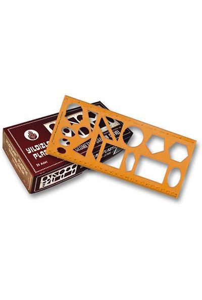 Yıldızlar Geometrik Şablon Cetvel Kod:040