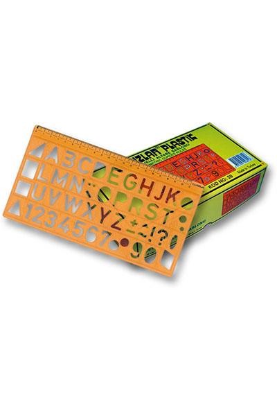 Yıldızlar Harf Şablonu 22 Mm. Kod.028