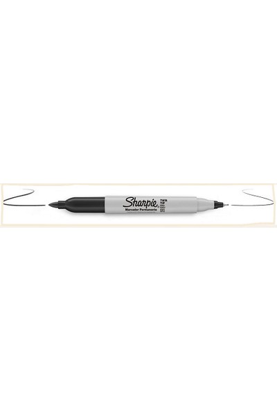 Sharpie Twin Çift Uçlu Permanent Markör Siyah Sharpie Twin Çift Uçlu Permanent Markör Siyah
