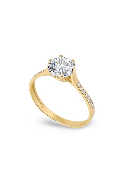 Chavin Altın 0,85 crt. Zirkon Tek Taş Yüzük br07 Chavin Altın 0,85 crt. Zirkon Tek Taş Yüzük br07