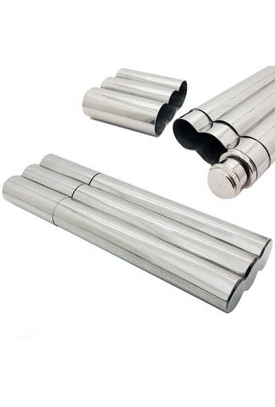 Çelik 2'li Puro Kılıfı ve İçki Matarısı Seti pp18