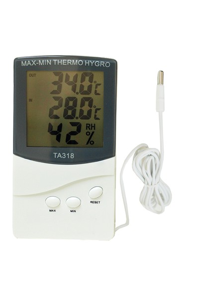 İç ve Dış Mekan Termometre ve Hydrometre Nem Ölçer thr105