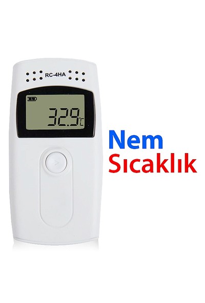 Mini Sıcaklık ve Nem Kayıt Cihazı Datalogger RC-4HA thr118