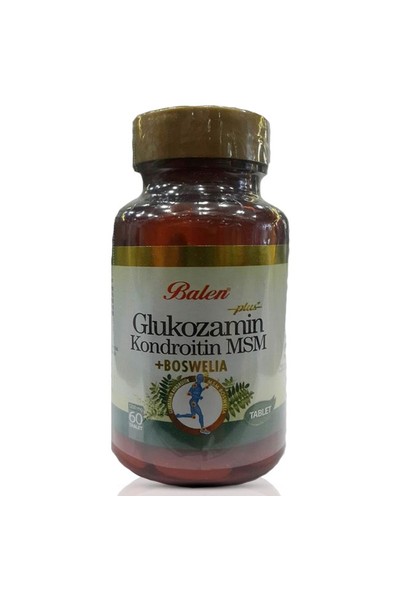 Balen Glukozamin Kondroitin Msm+Boswellia 1200 Mg 60 Tablet Balen Glukozamin Kondroitin Msm+Boswellia 1200 Mg 60 Tablet