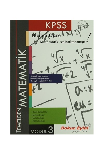 KPSS Temelden Matematik Modül 3