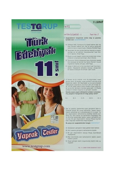11. Sınıf Türk Edebiyatı Yaprak Testler 11. Sınıf Türk Edebiyatı Yaprak Testler
