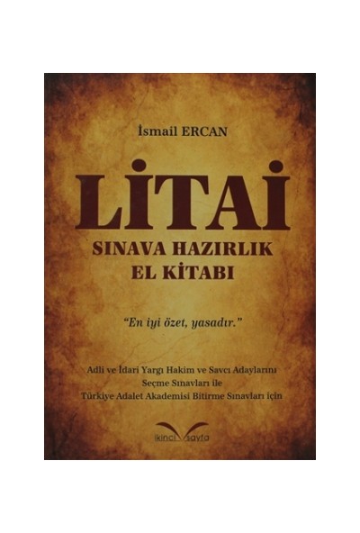 Litai - Sınava Hazırlık El Kitabı - İsmail Ercan Litai - Sınava Hazırlık El Kitabı - İsmail Ercan