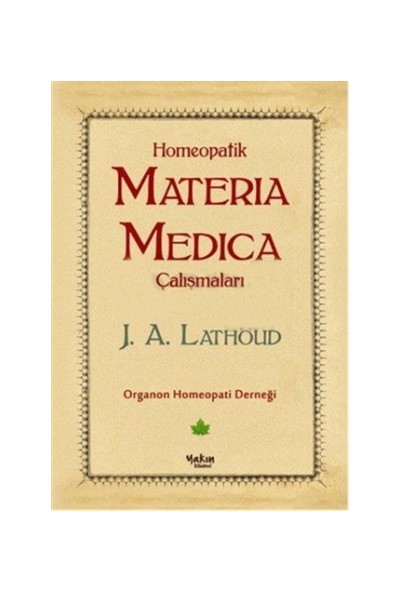 Homeopatik Materia Medica Çalışmaları