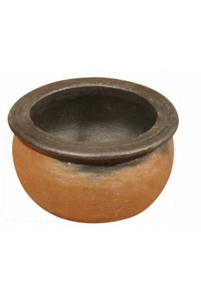 Toprak Dayanıklı Fırınlı Kara Güveç Tencere 20 cm