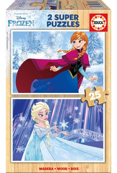 Educa 2x25 Parça Disney Frozen Ahşap Çocuk Yapboz Educa 2x25 Parça Disney Frozen Ahşap Çocuk Yapboz