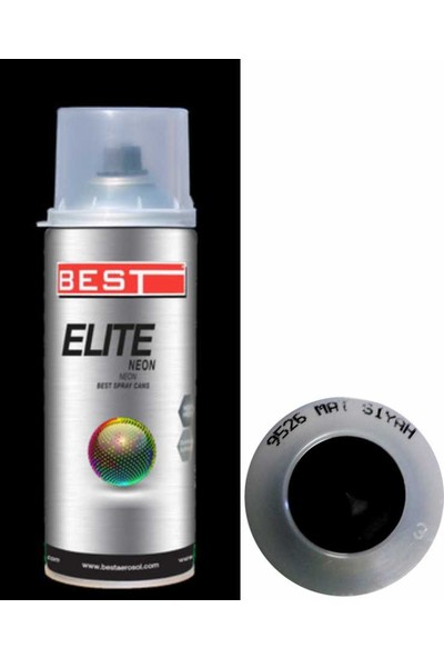 Best Elite Mat Siyah Sprey Boya 400Ml 25530R Best Elite Mat Siyah Sprey Boya 400Ml 25530R
