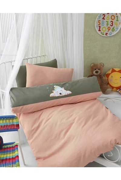 Aqua Baby Kutup Ayısı Nakışlı Bebek Nevresim Takımı