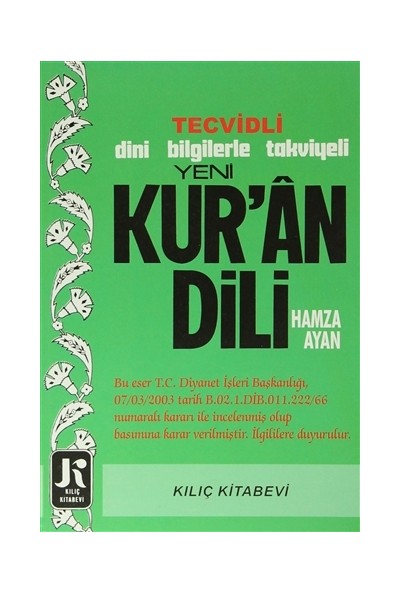 Yeni Kur'an Dili - Hamza Ayan Yeni Kur'an Dili - Hamza Ayan
