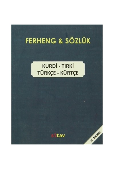 Ferheng - Sözlük / Kurdi -Tirki / Türkçe - Kürtçe - Qahir Bateyi Ferheng - Sözlük / Kurdi -Tirki / Türkçe - Kürtçe - Qahir Bateyi
