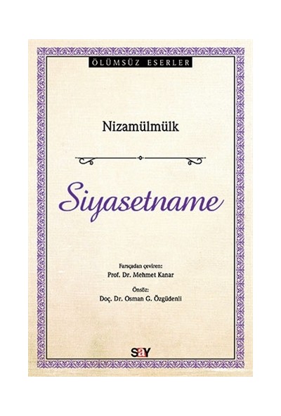 Siyasetname - Nizamülmülk