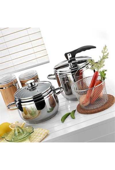 Home Perfect 3,5 + 5 Litre Düdüklü Tencere Seti