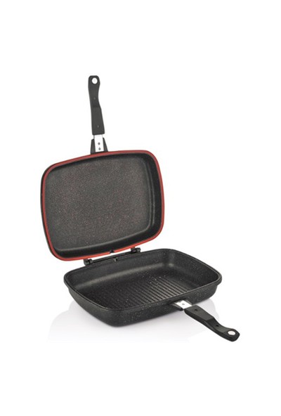 Papilla Vilma Döküm Granit İkiz Grill Tava 34 cm (Large Boy) Papilla Vilma Döküm Granit İkiz Grill Tava 34 cm (Large Boy)