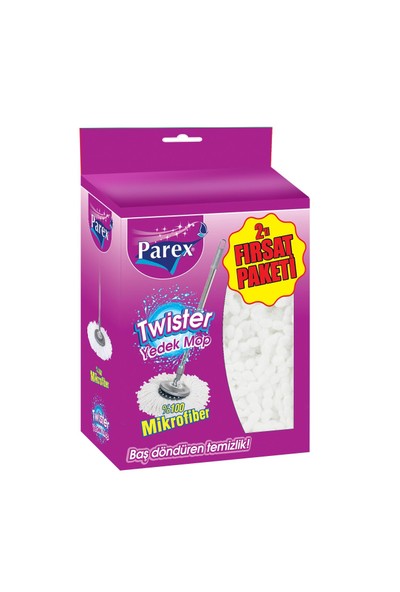 Parex Twister Yedek Mop 2'li Paket Parex Twister Yedek Mop 2'li Paket
