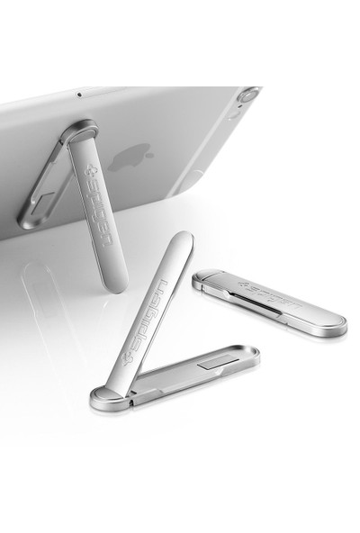 Spigen U100 Universal Metal Kick Stand (Video ve Oyun Ayağı) - Silver Spigen U100 Universal Metal Kick Stand (Video ve Oyun Ayağı) - Silver