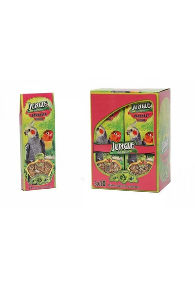 Jungle Üçlü Paraket Kraker 10 Lu