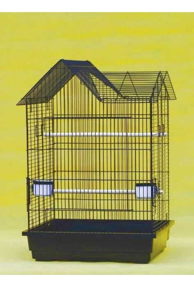 WonderfullPet 905 Papağan Kafesi Siyah - 63X53X94 Cm.