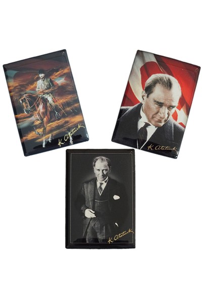 Myros Atatürk Temalı Myros 3'Lü Magnet Seti Myros Atatürk Temalı Myros 3'Lü Magnet Seti