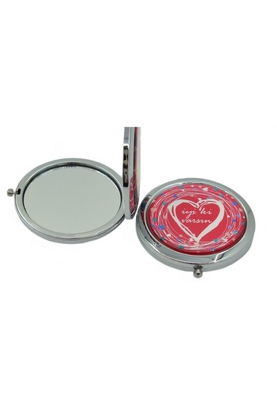 Myros Aşk Temalı Myros Yuvarlak Cep Aynası