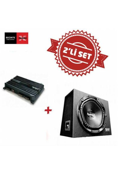 Sony XM-N1004 4 kanal Amfi ,XS-NW1202E Kabinli Subwoofer Set Sony XM-N1004 4 kanal Amfi ,XS-NW1202E Kabinli Subwoofer Set