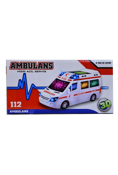 Can Oyuncak 89-2689B Kutulu Pilli Ambulans Can Oyuncak 89-2689B Kutulu Pilli Ambulans