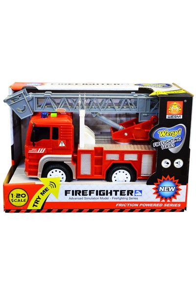 Can-Em Oyuncak 550Wyabc Işıklı Sesli Sürtmeli İtfaiye