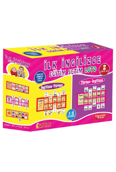 Diytoy 1154 İlk İngilizce Loto Eğitim Seti Diytoy 1154 İlk İngilizce Loto Eğitim Seti