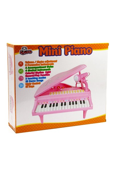 Vardem Oyuncak 1504B Kutulu Mikrofonlu Orta Boy Mini Piyano Vardem Oyuncak 1504B Kutulu Mikrofonlu Orta Boy Mini Piyano