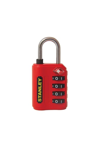 Stanley 30Mm Asma Kilit Şifreli Kırmızı S742-058