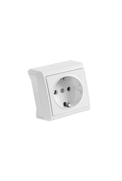 Viko Vera Beyaz Priz Topraklı(Sıva Üstü)