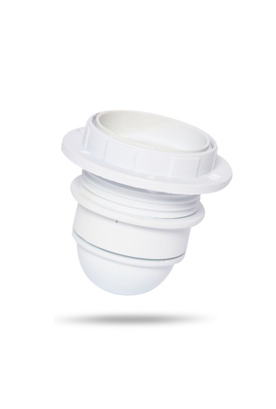 Ithal E27 Abajur Duy Yarım Diş Beyaz