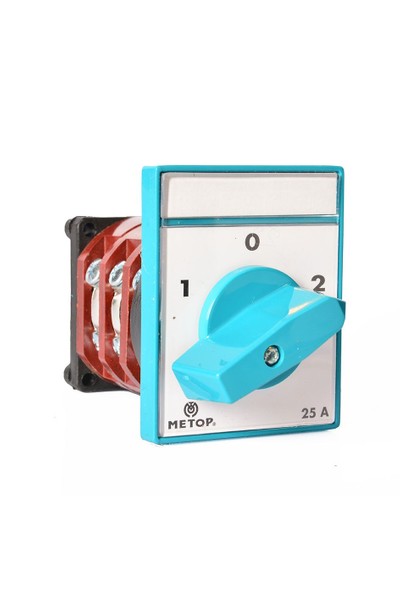 Metop Pako Şalter Kutup Değiştirici(2-0-1) 3P 25A Mt 029 25