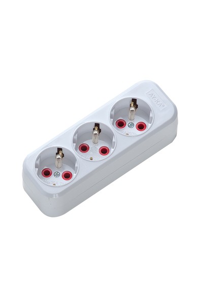 Ayka 3'Lü Topraklı Grup Priz Ups Beyaz (Kablosuz) Ayka 3'Lü Topraklı Grup Priz Ups Beyaz (Kablosuz)