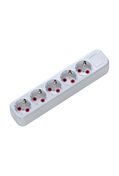 Ay-Ka Beşli (5Li) Topraklı Klemensli Grup Priz