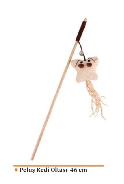 Eastland Tüylü Peluş Kedi Oltası 46 cm