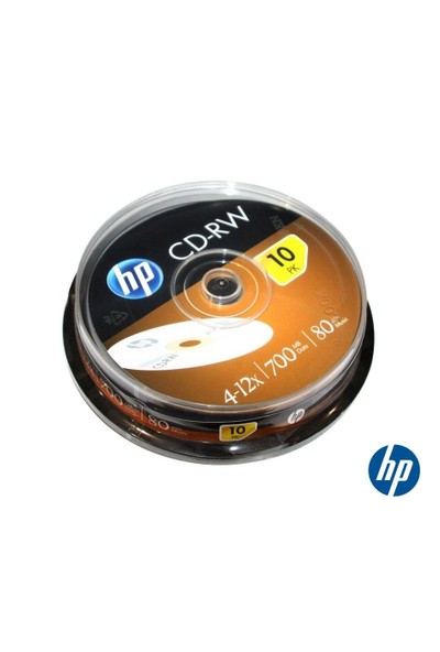 Hp Boş Cd Hp Cd-Rw 4-12X 700Mb 10 Adet Cakebox Kd Hp Boş Cd Hp Cd-Rw 4-12X 700Mb 10 Adet Cakebox Kd