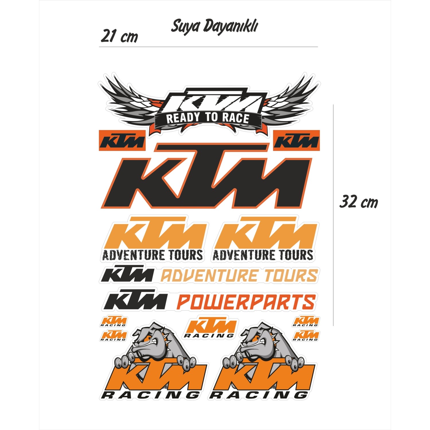 StickerMarket KTM Motosiklet Sticker Seti Fiyatı