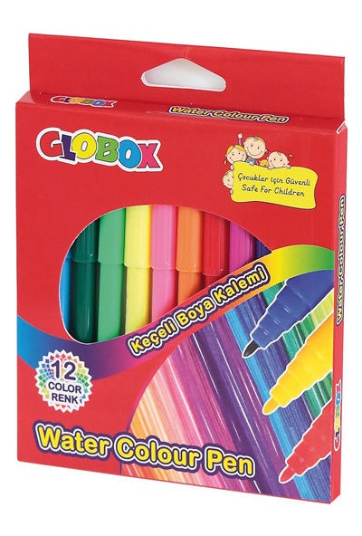 Globox Keçeli Kalem Karton Kutu12 Renk Globox Keçeli Kalem Karton Kutu12 Renk