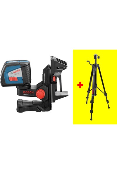 Bosch GLL 2-50 Çapraz Çizgili Nivelman Lazer + BM1 Mıknatıslı Sabitleme Aparatı + Tripod Ayak Hediyeli! Bosch GLL 2-50 Çapraz Çizgili Nivelman Lazer + BM1 Mıknatıslı Sabitleme Aparatı + Tripod Ayak Hediyeli!