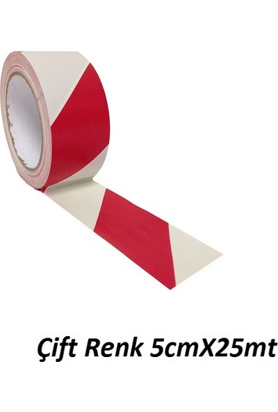 Gliptone Carat Reflektif Çift Renk 5cmX25mt Kırmızı/Beyaz